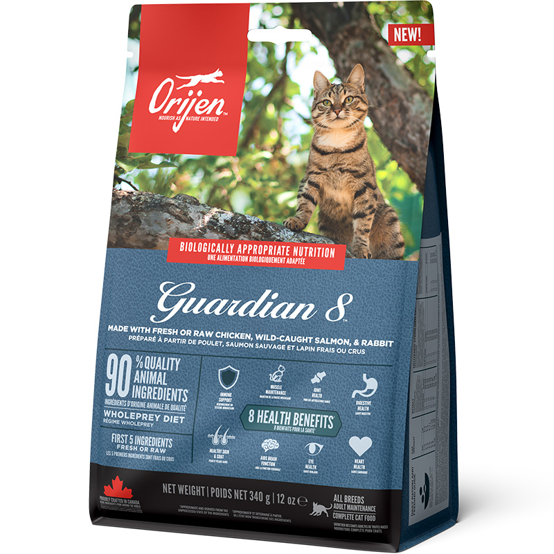 【正規品】オリジン ガーディアン8（猫用）340gの通販なら「わんにゃんキッチン」